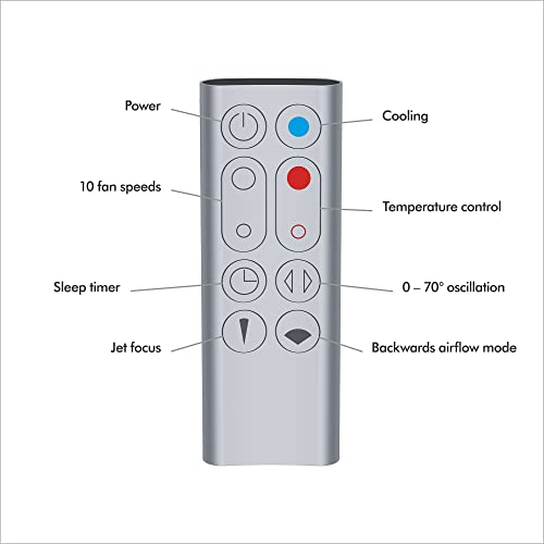 Dyson Pure Hot+Cool™ HP01 Air Purifier, Heater & Fan - Black/Nickel