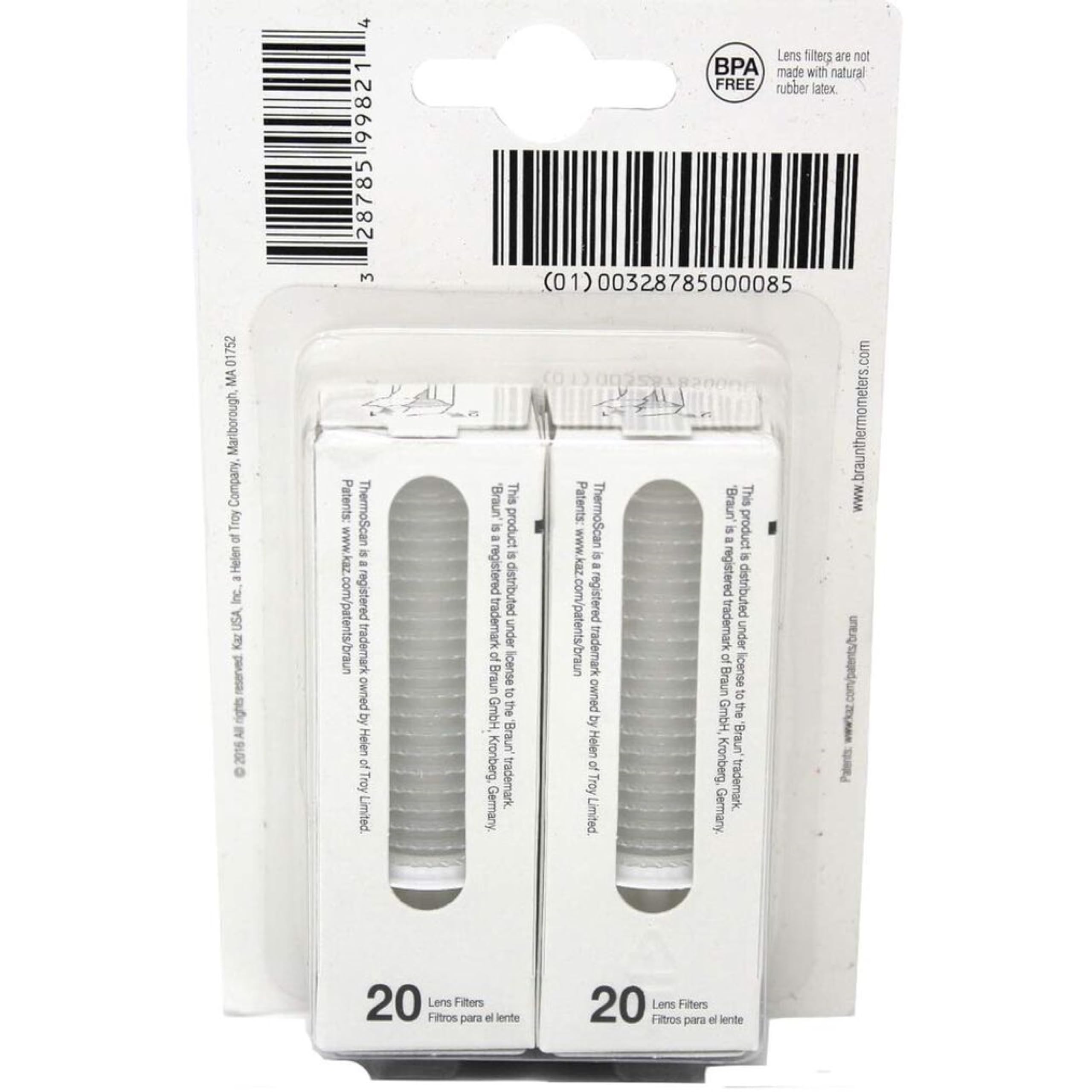 Braun Ear Thermoscan Lens Filters 80 Count (2 Packs of LF40)
