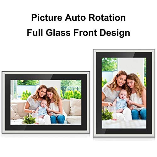 Feelcare Digital WiFi Picture Frame 10 inch, Send Photos or Videos from Anywhere, 5GHZ WiFi,16GB Storage,1920x1200 IPS FHD Display,Touchscreen for Easy Navigation