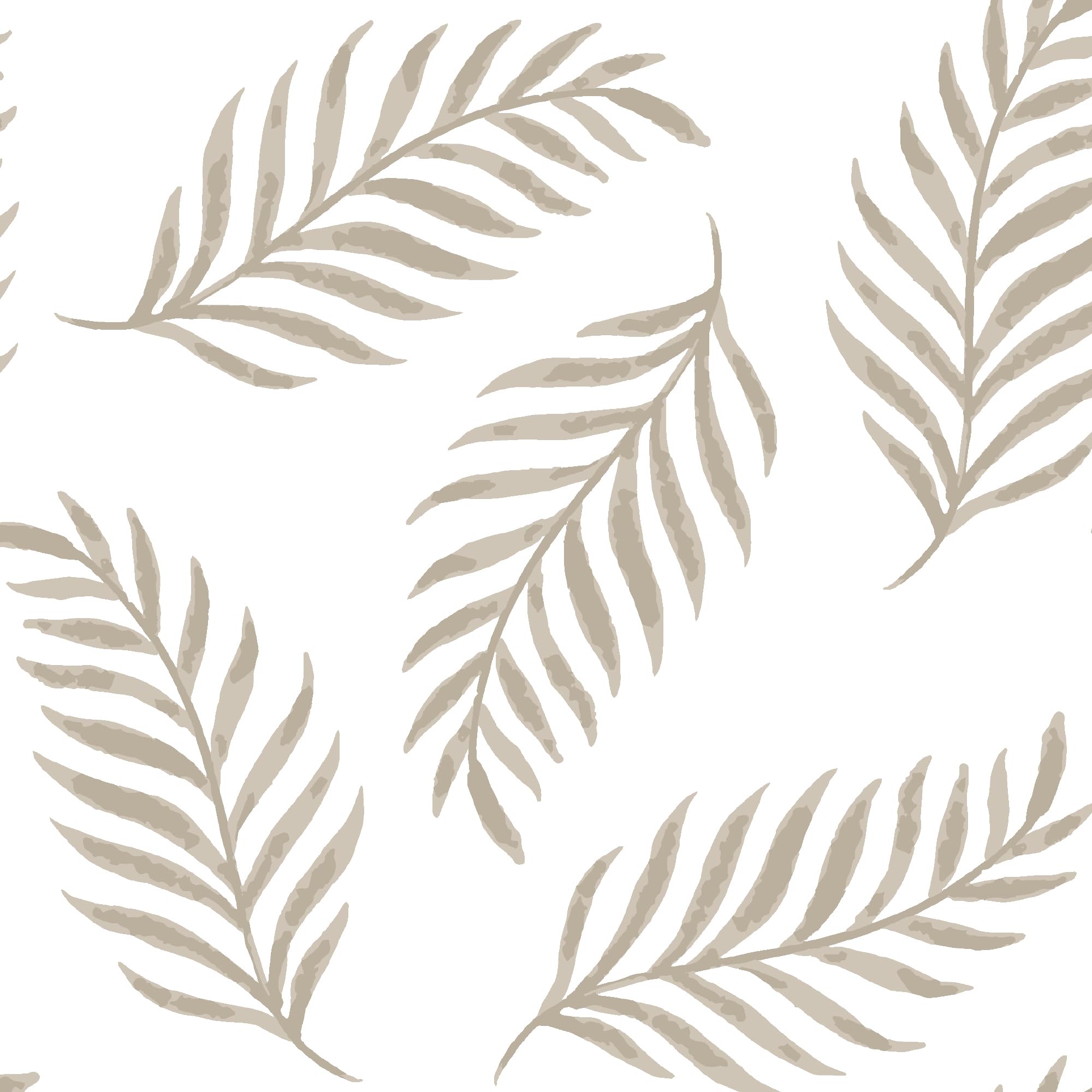 Lambs & Ivy Signature Taupe Leaves Print Organic Cotton Fitted Crib Sheet