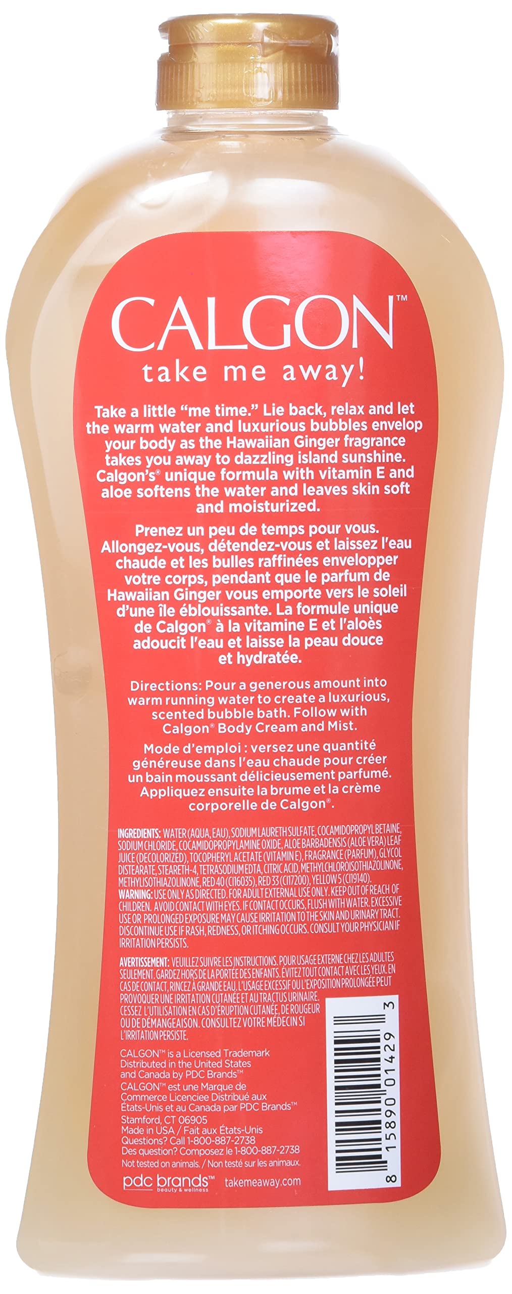 Calgon Skin Silkening Bubble Bath/Hawaiian Ginger 30 Fl. Oz
