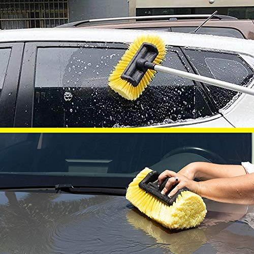 Anyyion 10" Car Wash Brush Head,Soft Bristle, Auto RV Truck Boat Camper Exterior Washing Cleaning(10-inch)