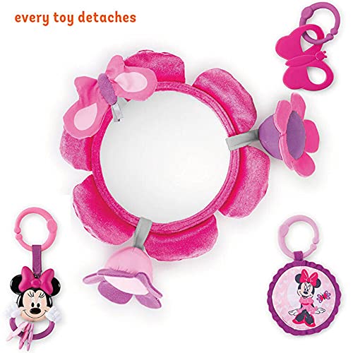 Bright Starts Disney Baby Minnie Mouse Garden Fun Activity Gym Play Mat with Melodies, Ages Newborn +