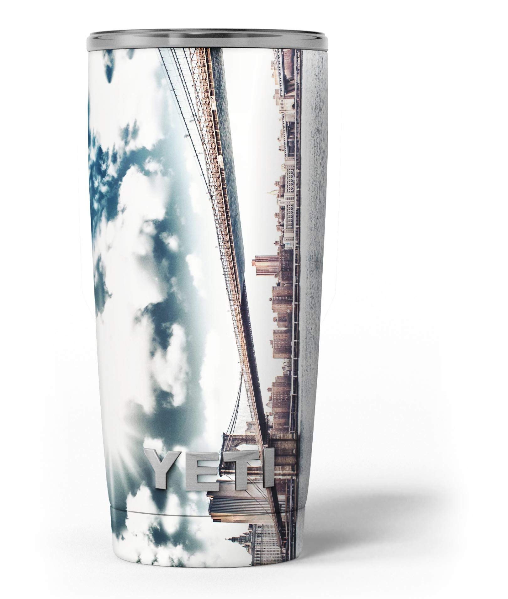 Design Skinz Overlook NYC Loop - Skin Decal Vinyl Wrap Kit Compatible with The Yeti Rambler Cooler Tumbler Cups