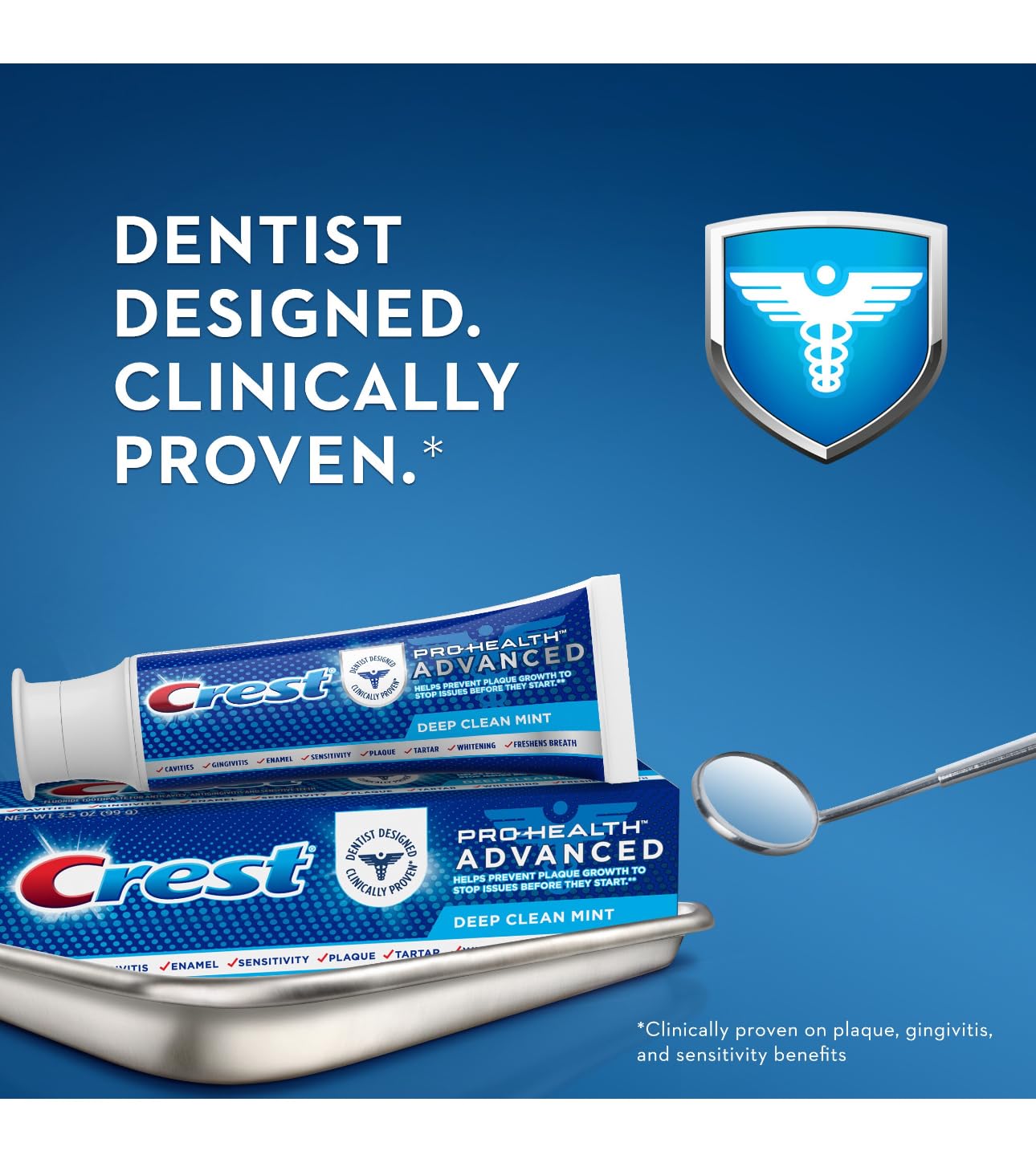 Crest Pro-Health Advanced Extra Deep Clean Mint Toothpaste3.5 oz.(Pack of 3)