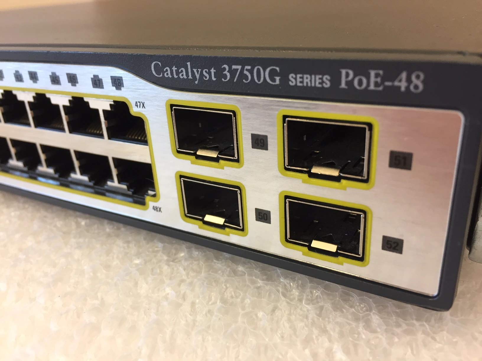 Cisco Catalyst WS-C3750G-48PS-S 48 Port PoE 3750G Gigabit Switch (Renewed)