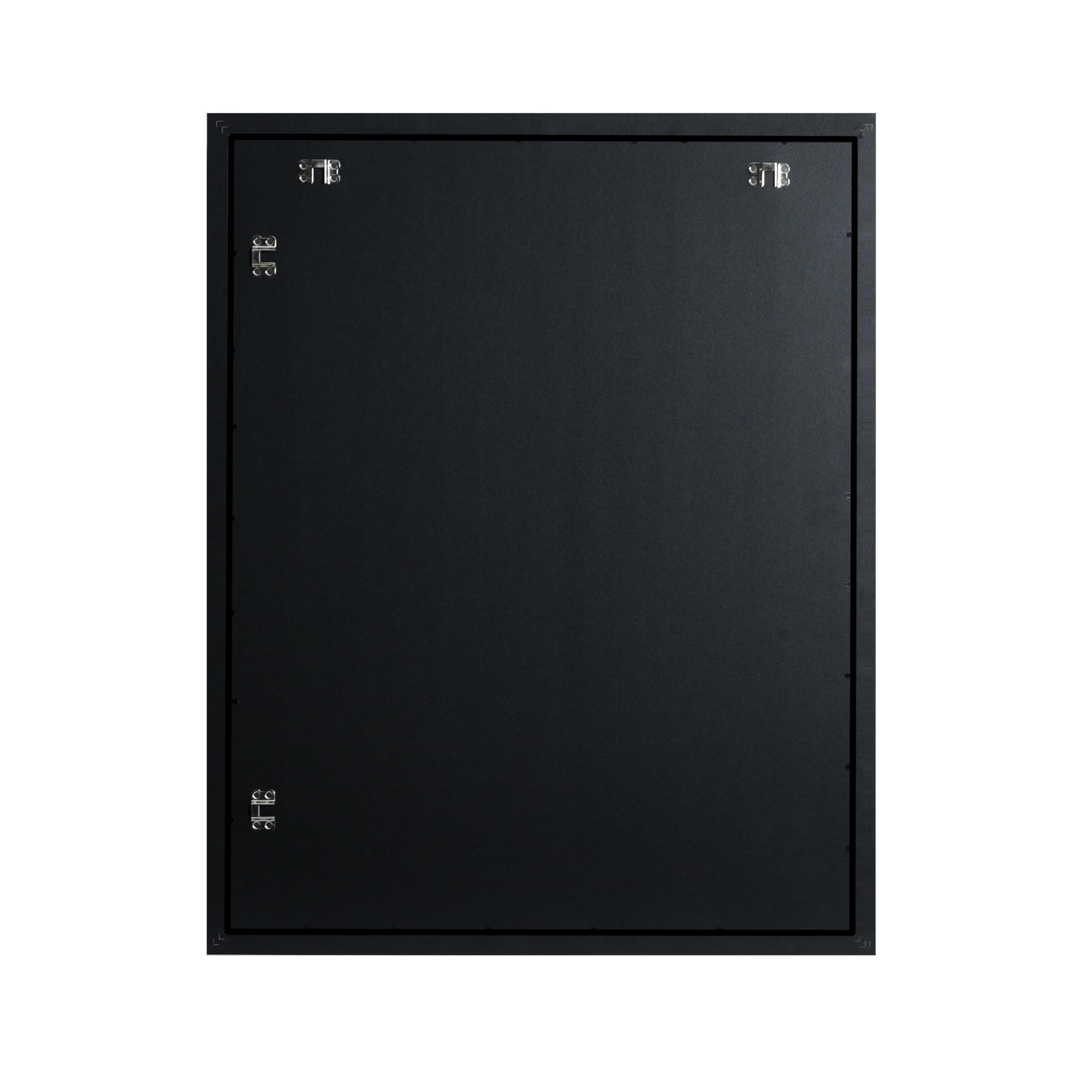 Frame Amo 22x28 Black Solid Wood Picture Frame with 17.5x23.5 White Mat Opening for 18x24 Image, 1 Inch Border, Acrylic Face