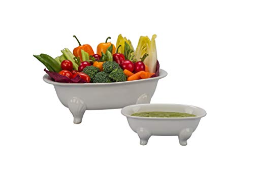 BIA Cordon Bleu 10" x 6" x 3.5" Porcelain Bathtub Dish, White