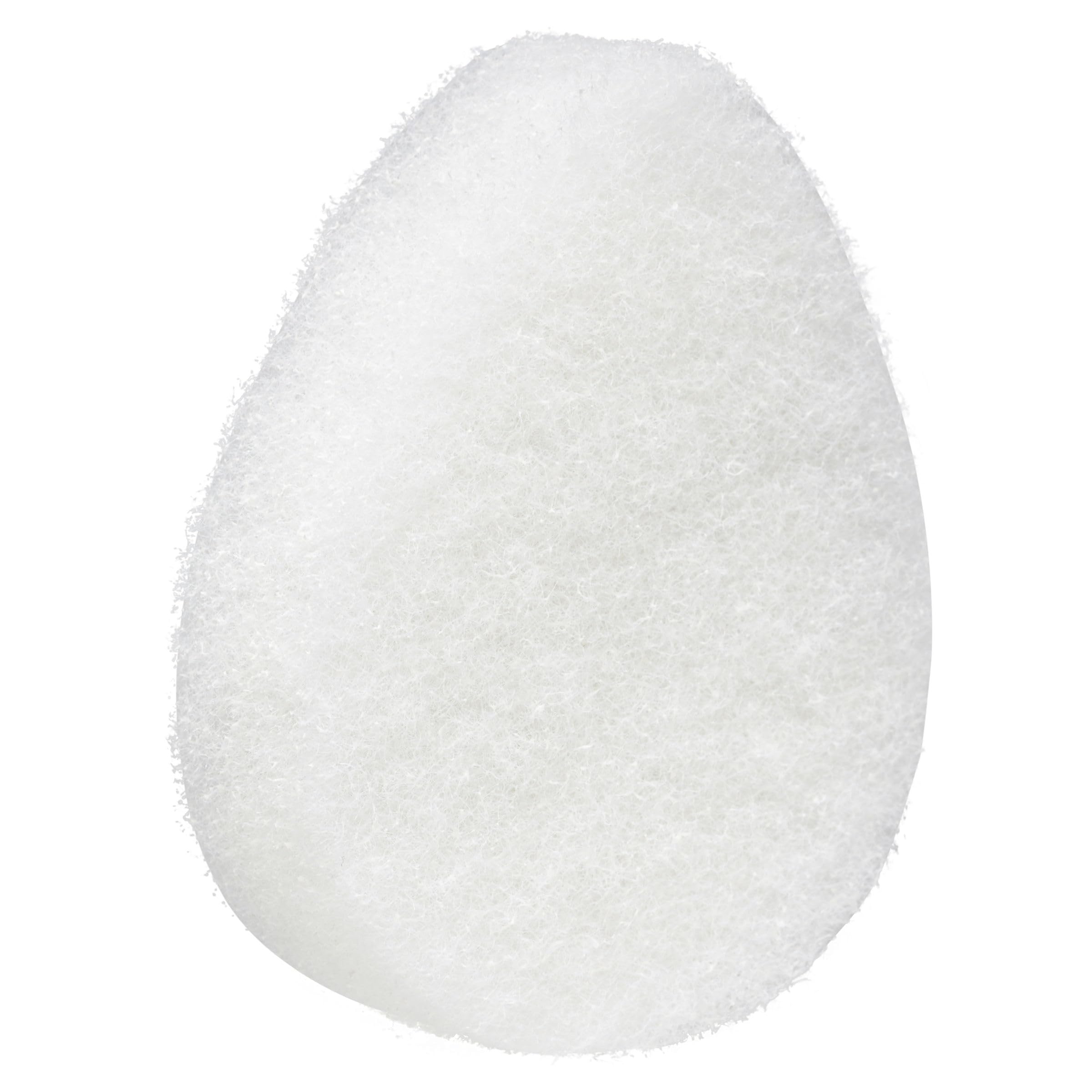 Buf-Puf Facial Sponge, Dermatologist Developed, Removes Deep Down Dirt & Makeup That Causes Breakouts and Blackheads, Reusable, Exfoliating, White, 4 Count