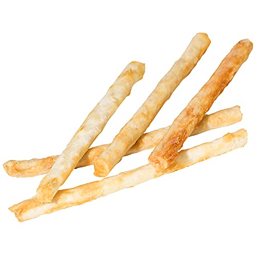 Fieldcrest Farms Nothing to Hide Natural Rawhide Alternative Twist Stix for Dogs - 3 Pack (30 Sticks) Premium Grade Easily Digestible Chews - Great for Dental Health (Chicken, Small Stix)