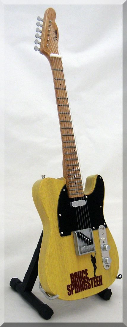 ARTSTUDIO35 Bruce SPINGSTEEN Miniature Guitar with Logo