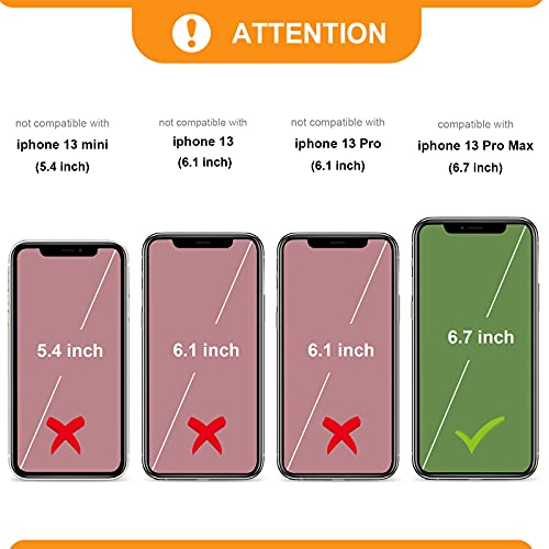 Bocasal Crossbody Wallet Case for iPhone 13 Pro Max with RFID Blocking Card Slot Holder, Magnetic Flip Folio Purse Case, PU Leather Zipper Handbag with Detachable Lanyard Strap 6.7 Inch 5G (White)