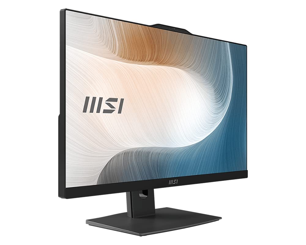 2022 MSI Modern AM242TP 12M-054US (i5-1240P, 16GB RAM, 512GB NVMe SSD, 23.8" FHD Touchscreen, Windows 11) All-in-One Computer Desktop - Black