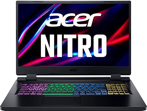 acer Nitro AN517 Gaming Laptop Intel 12th Gen 12 Core i5-12500H (Beats i7-11800H) 16GB 512GB SSD 17.3in Full HD HDMI NVIDIA GeForce RTX 3050 Win 11 (AN517-55- Renewed)