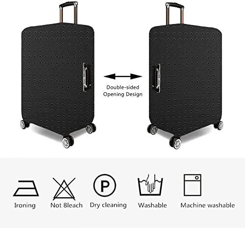 7-mi Travel Luggage Cover Protector, Washable Suitcase Protector Anti-scratch Spandex Baggage Covers Fits 23-25 Inch Luggage