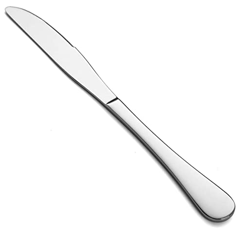 Wyt Dinner Knives Set of 8, Stainless Steel 8 Piece Dinner Knife, Silverware Cutlery Table Knives 9.1-Inch, Mirror Polish and Dishwasher Safe