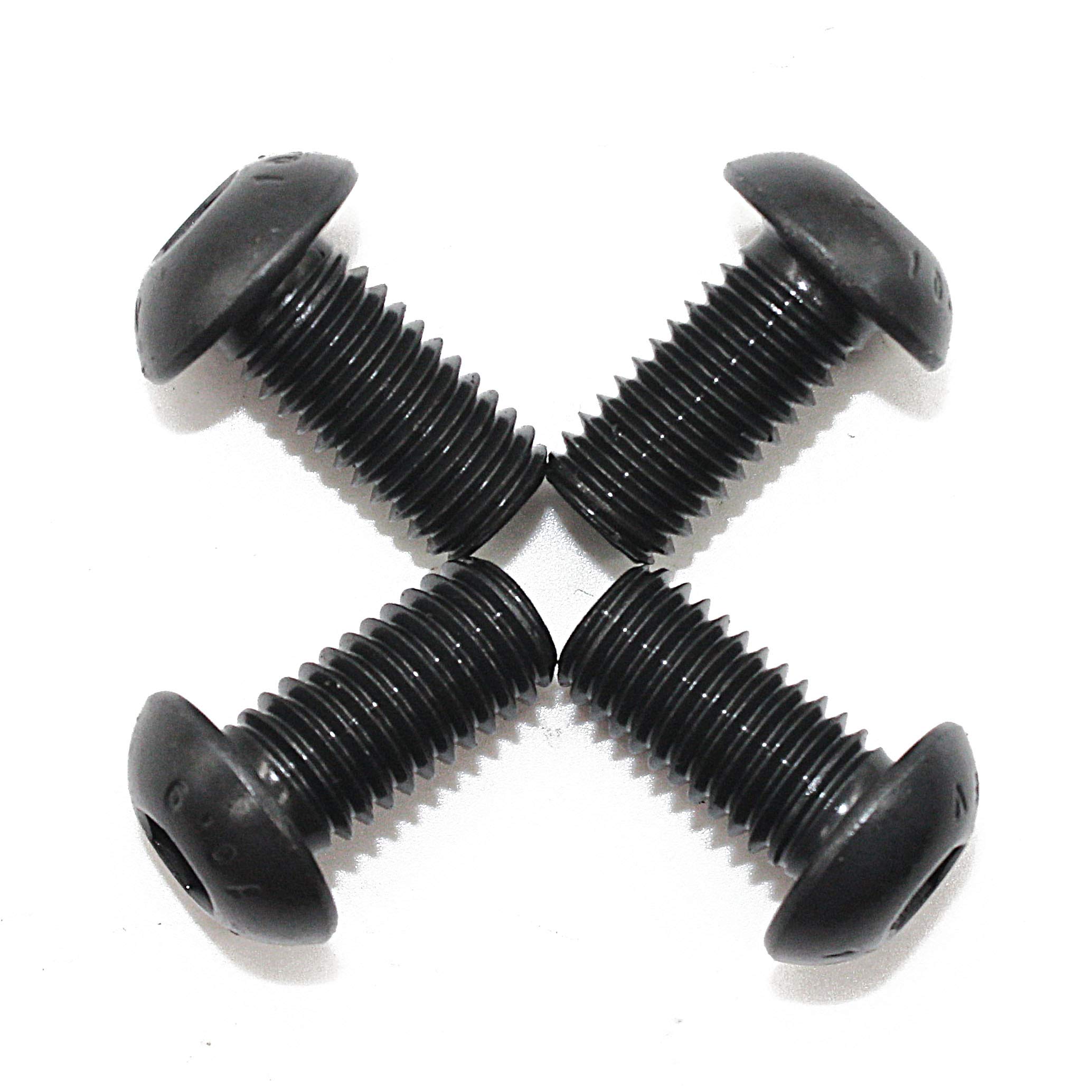 FullerKreg M5-0.8 x 16mm ISO 7380 Hex Drive Class 10.9 Black Oxide Finish Alloy Steel Button Socket Cap Screw (Pkg of 50)