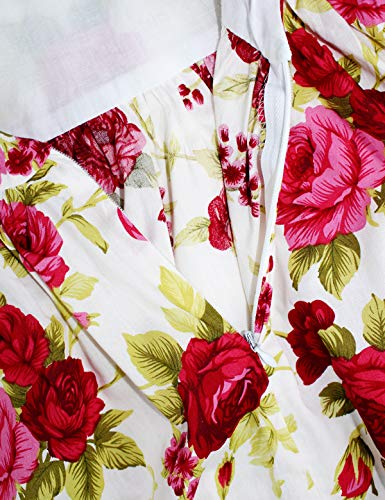 Floral Infant Backless Spring Summer Girls Sundress Clothes,D9#1,5-6 Years(130)