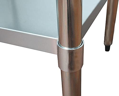 AmGood Stainless Steel Equipment Stand - Heavy Duty, Commercial Grade, with Undershelf, NSF Certified (24" Width x 36" Length)