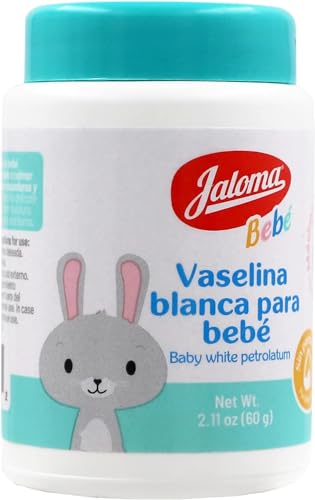 Jaloma Baby White Petrolatum, Prevents Diaper Rash, Softens Baby Skin, 3-Pack of 2.11 Oz, 3 Jars