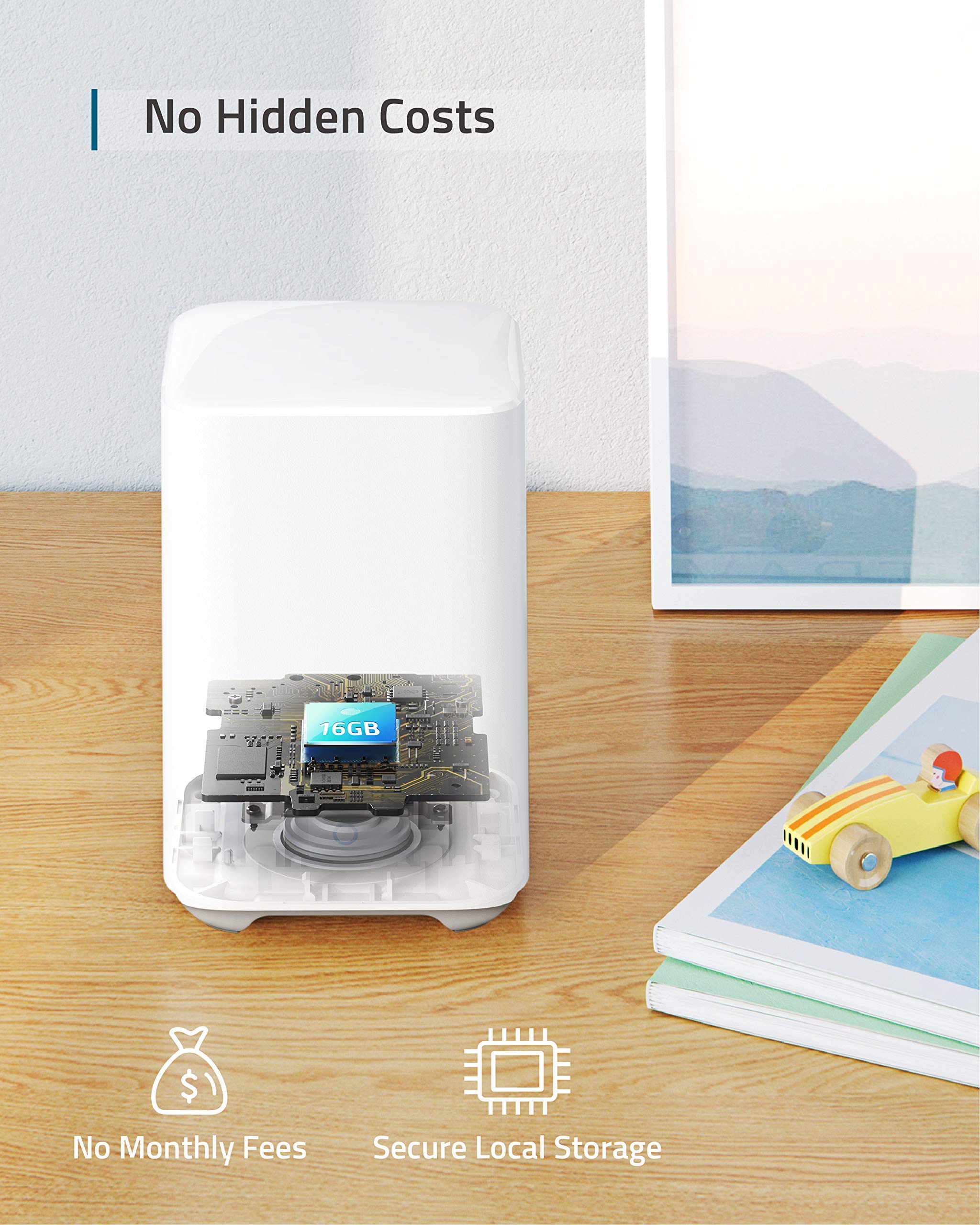 eufy Security, eufyCam 2 Wireless Home Security Camera System, 365-Day Battery Life, HomeKit Compatibility, HD 1080p, IP67 Weatherproof, Night Vision, 4-Cam Kit, No Monthly Fee (Renewed)