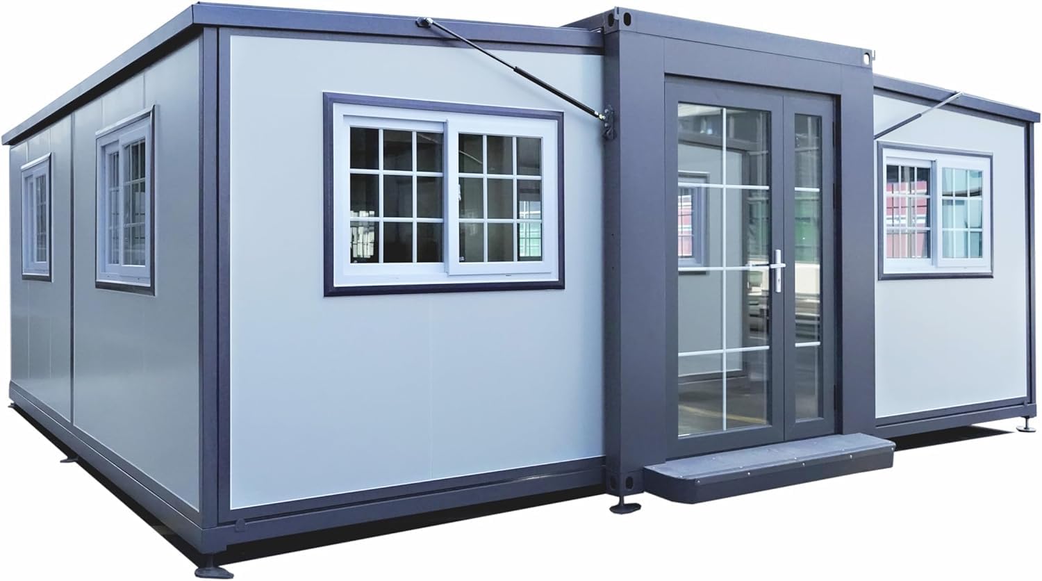 40FT 2 Bedroom Prefab House Tiny Homes to Live in for Adults Kits casas prefabricadas para Vivir Folding Mobile Home Modular Container House kit 1:20 Model Foldable for Sale