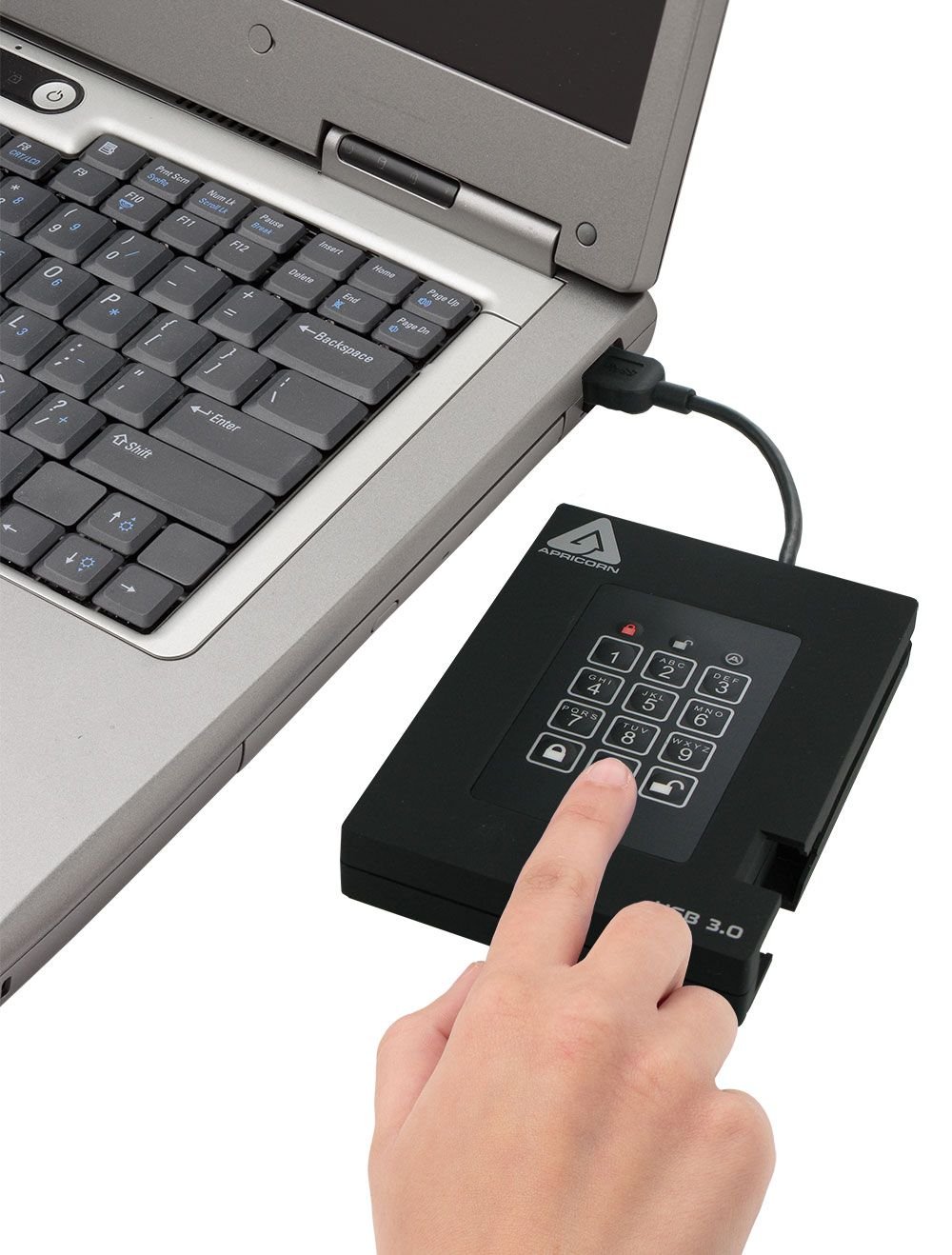 Apricorn 4TB Aegis Fortress FIPS 140-2 Level 2 Validated 256-Bit Encrypted USB 3 External SSD (A25-3PL256-S4000F)