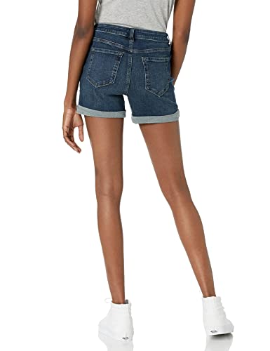 Amazon Essentials Women's 4" Denim Short, Dark Denim, 14