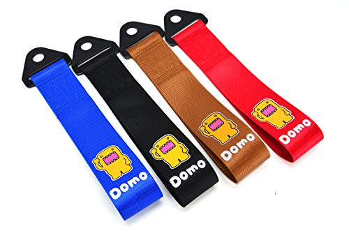 JDM DOMO Blue Racing Drift Rally Car Tow Towing Strap Belt Hook Universal x1