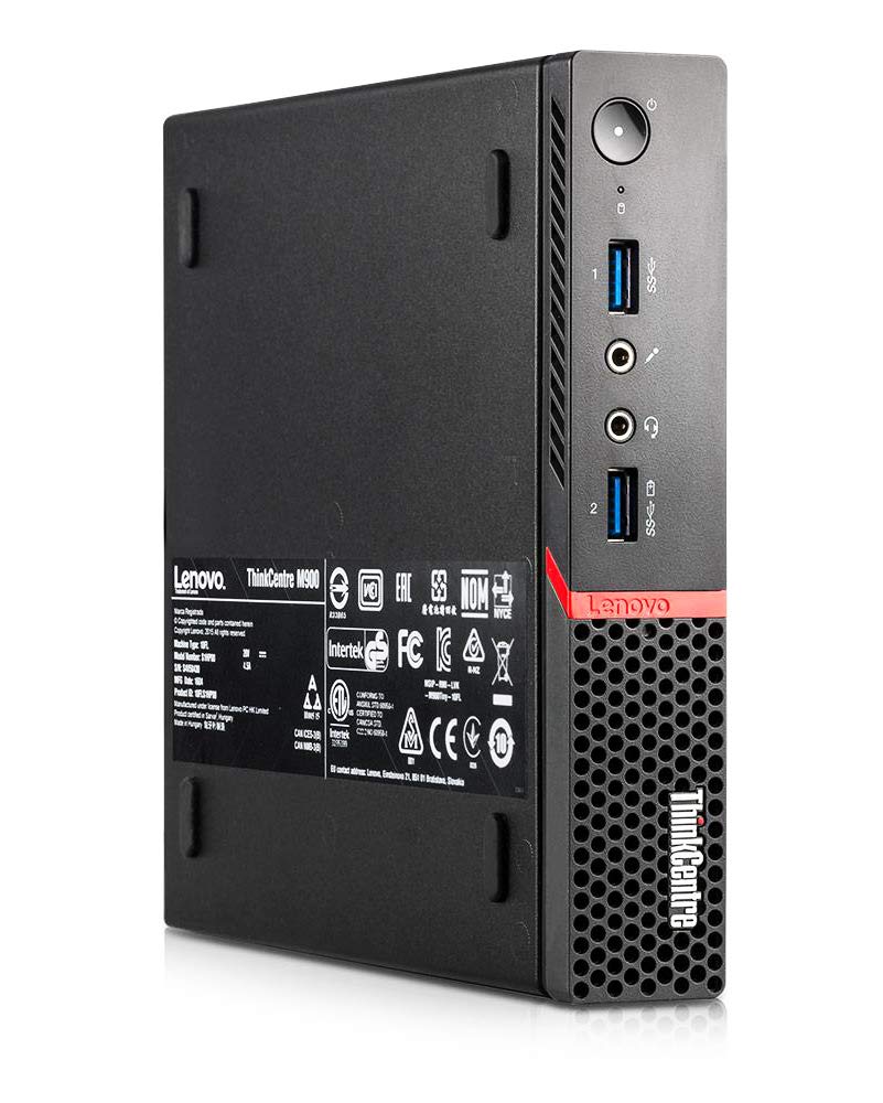 Lenovo ThinkCentre M900 Tiny Desktop, Quad Core i7 6700T 2.8Ghz, 16GB DDR4, 256GB SSD Hard Drive, Windows 10 (Renewed)