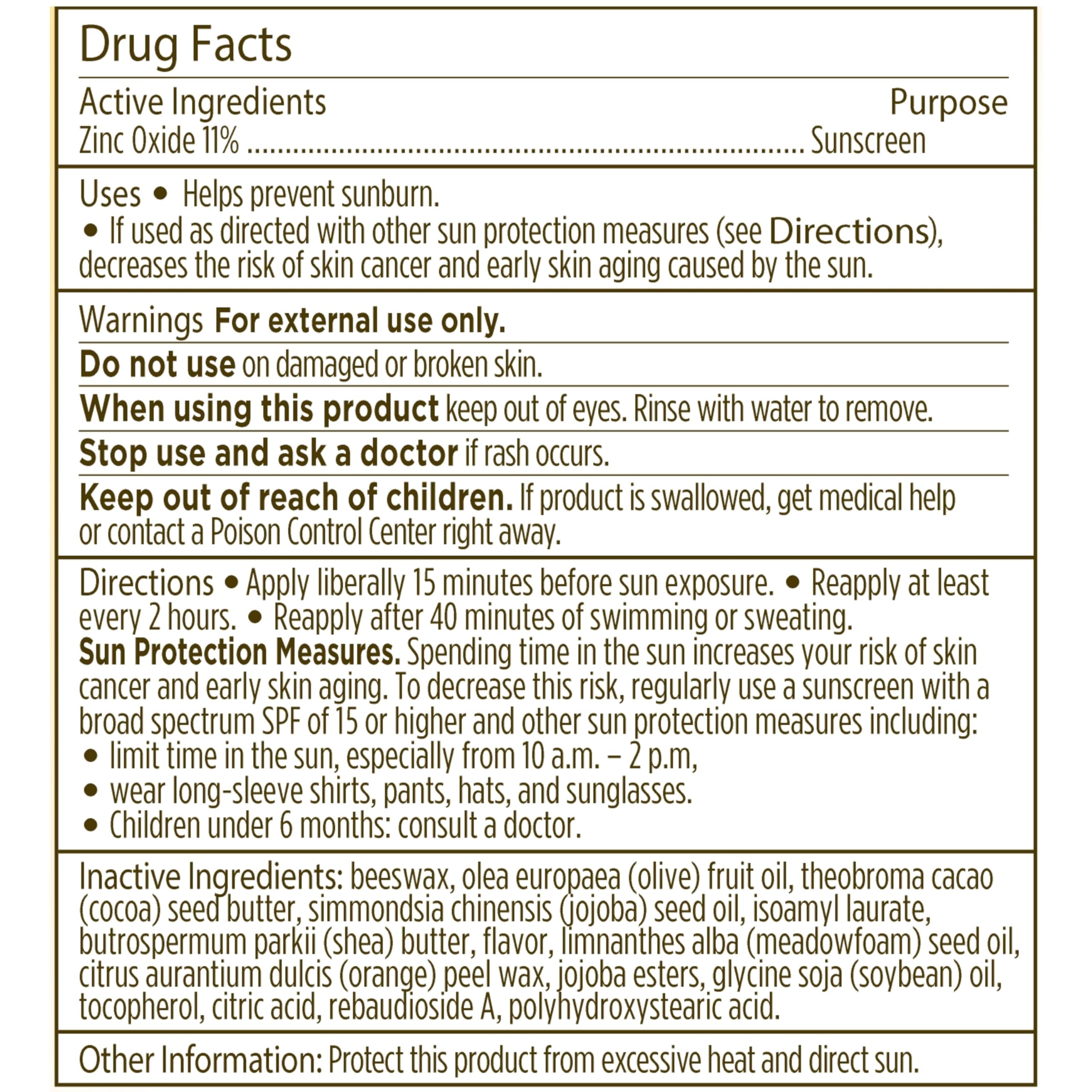 Burt's Bees All Weather SPF 15 Lip Balm, Water-Resistant Lip Moisturizer, Tint-Free, Natural Conditioning Lip Treatment, 1 Tube, 0.15 oz.