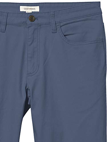 Amazon Essentials Men's Skinny-Fit 5-Pocket Comfort Stretch Chino Pant (Previously Goodthreads), Denim, 32W x 28L