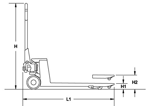 CARBO GLIDE 6000 Heavy-Duty Pallet Jack 5500 lbs/Hand Pallet Truck (27"x48")