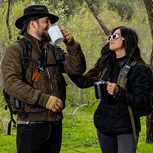 LaserGram 15oz Vacuum Insulated Coffee Mug, Flag of Guatemala, Personalized Engraving Included (Black)