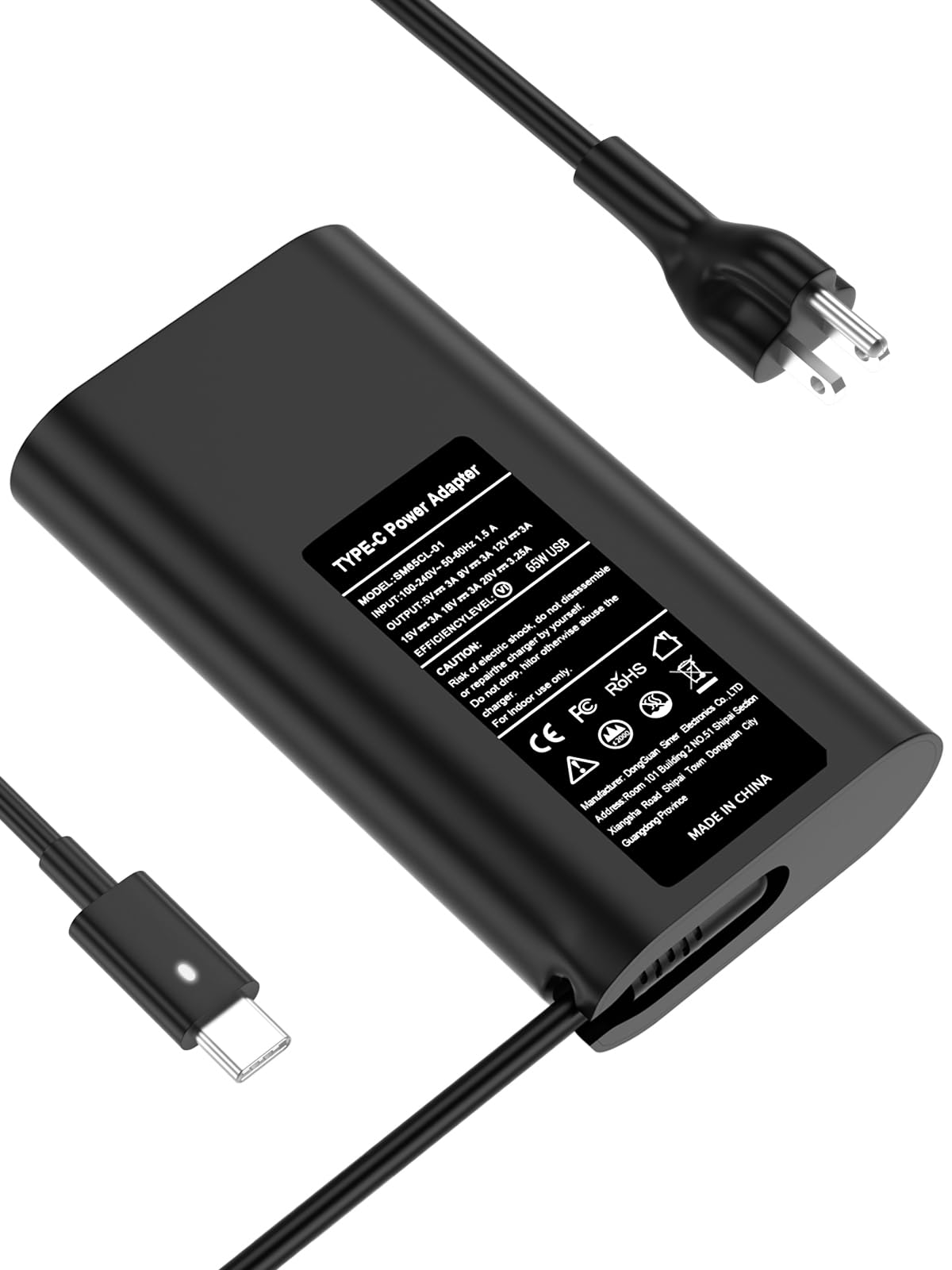 65W 45W USB C Laptop Charger for Dell Latitude 5420 5520 7420 7390 7400 7410 E5420 5320 7320 7370 5289 XPS 13 7390 9350 9360 9365 9370 Chromebook 3100 5190 Charger Type-C AC Adapter Power Supply Cord