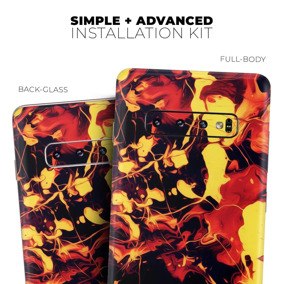DesignSkinz Blurred Abstract Flow V7 Protective Vinyl Decal Wrap Skin Cover Compatible with The Samsung Galaxy S20 (Screen Trim & Back Glass Skin)