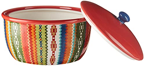 Certified International Monterrey Bean Pot, 80 oz, Multicolor