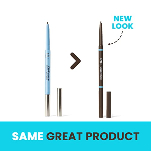JOAH Dual-Ended Eyebrow Pencil - Brow Down To Me Ultra-FIne Tip Precision Brow Pencil with Built-In Spoolie Brush for Flawless Brows, Smudge-Proof, Water-Resistant, Cool Taupe