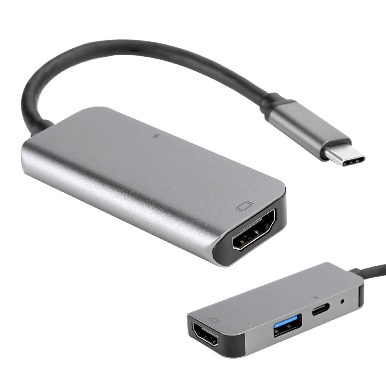 Long Service Life Docking Station Good Performance Durable Type‑C to HDMI Hub 3 in 1 Fine Workmanship for Computer
