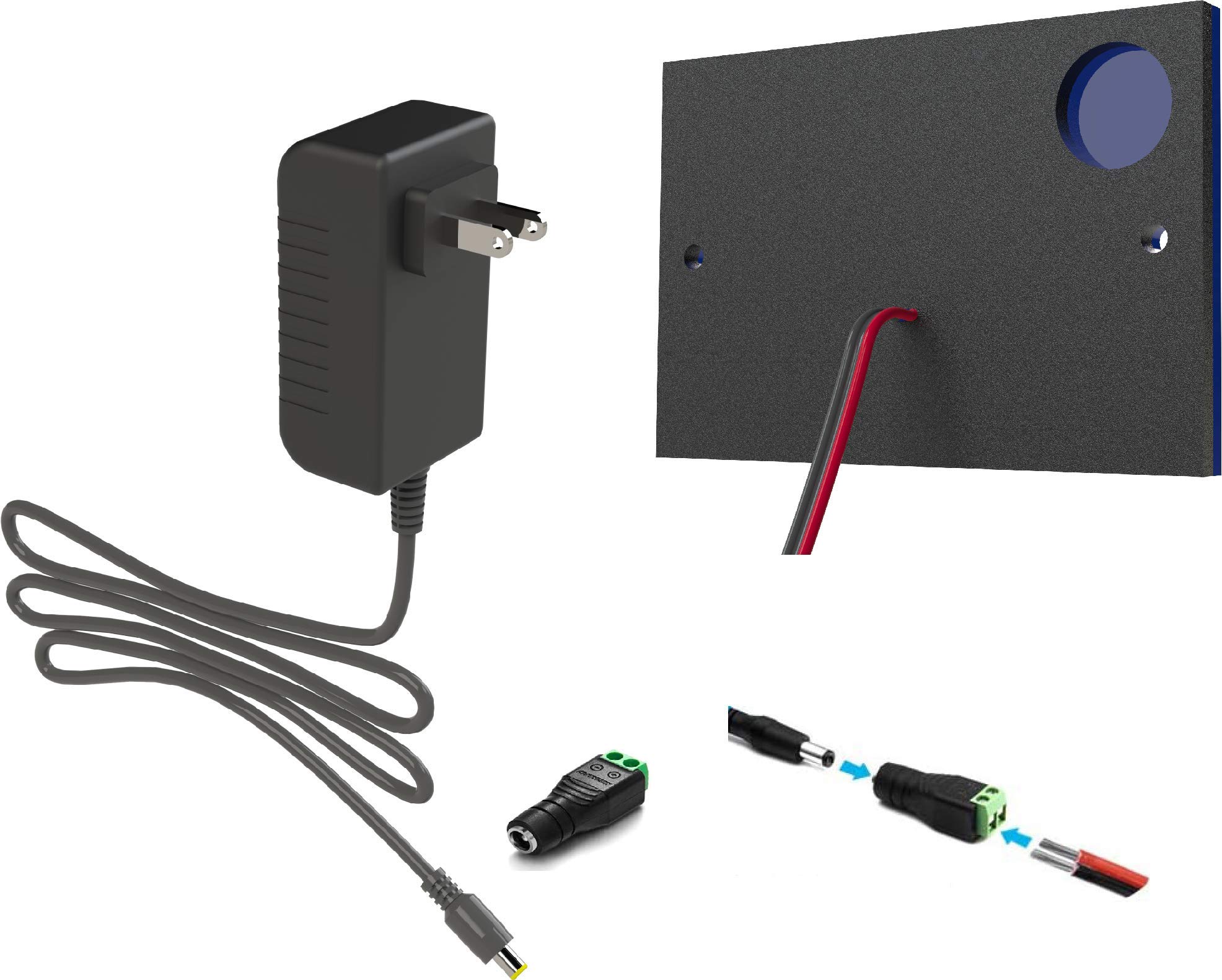 Microlight Infrared Illuminator IR Plate 120/5-940 for Hidden spy cam in Covert Surveillance Systems 120deg Wide Angle up to 15ft Invisible Night Vision 110-240 V AC