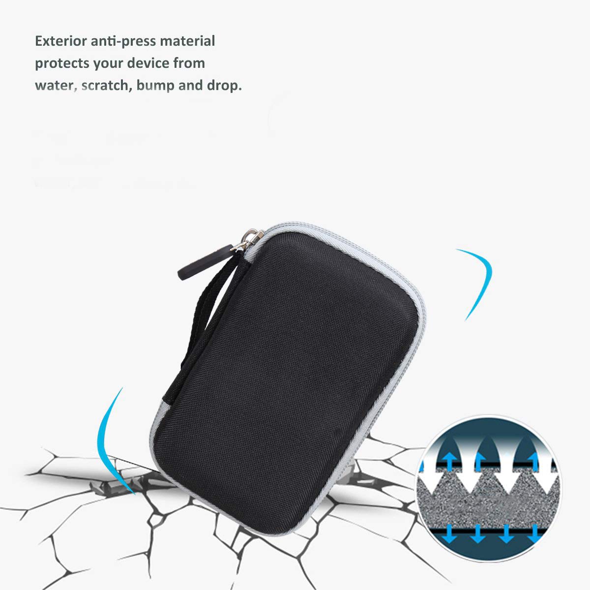 Aproca Black Hard Storage Travel Case, for Korg TM70 Tuner (TM70TBK) / Korg TM60BK / WEGROWER Tuner Metronome and Accessories