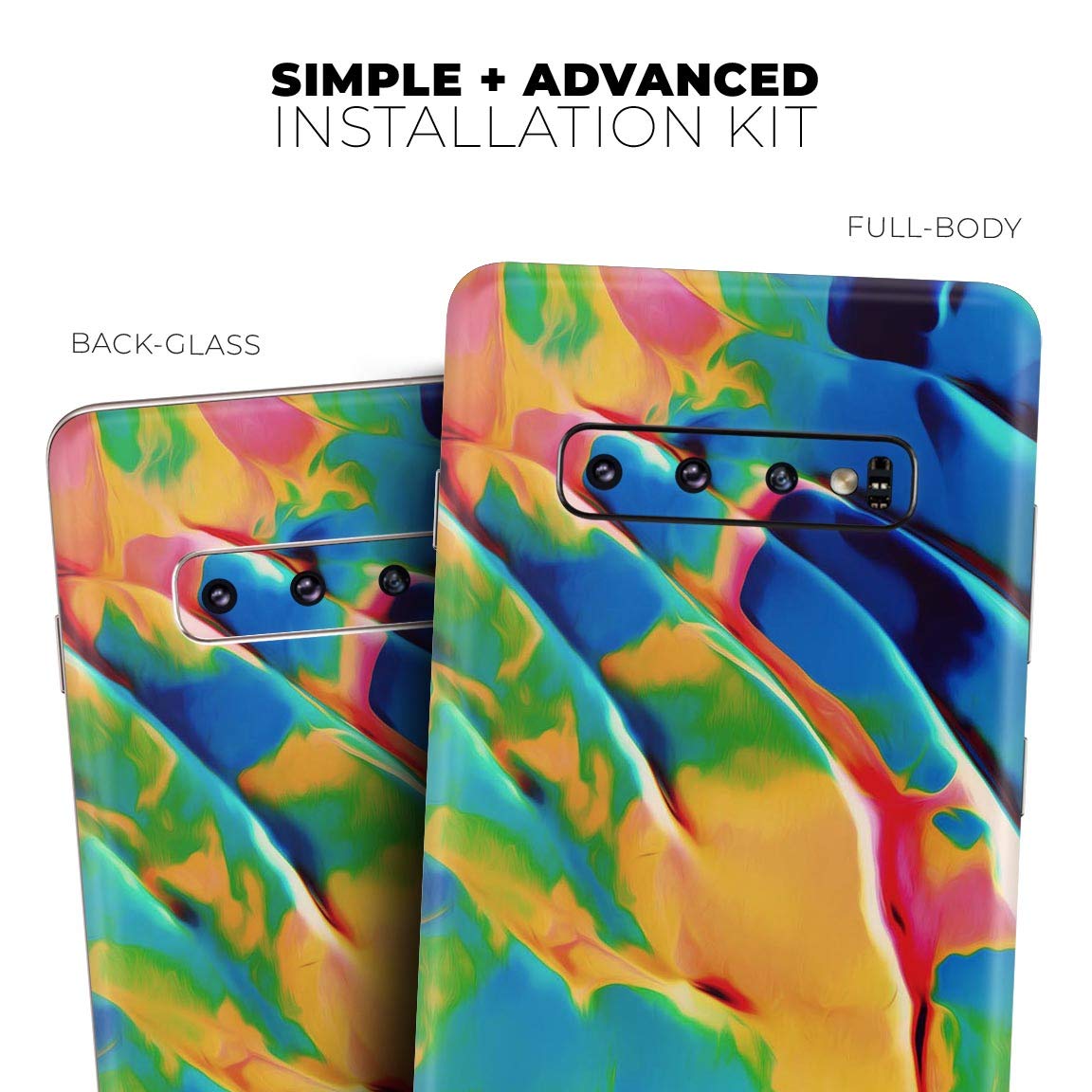 DesignSkinz Blurred Abstract Flow V25 Protective Vinyl Decal Wrap Skin Cover Compatible with The Samsung Galaxy S20 (Screen Trim & Back Glass Skin)