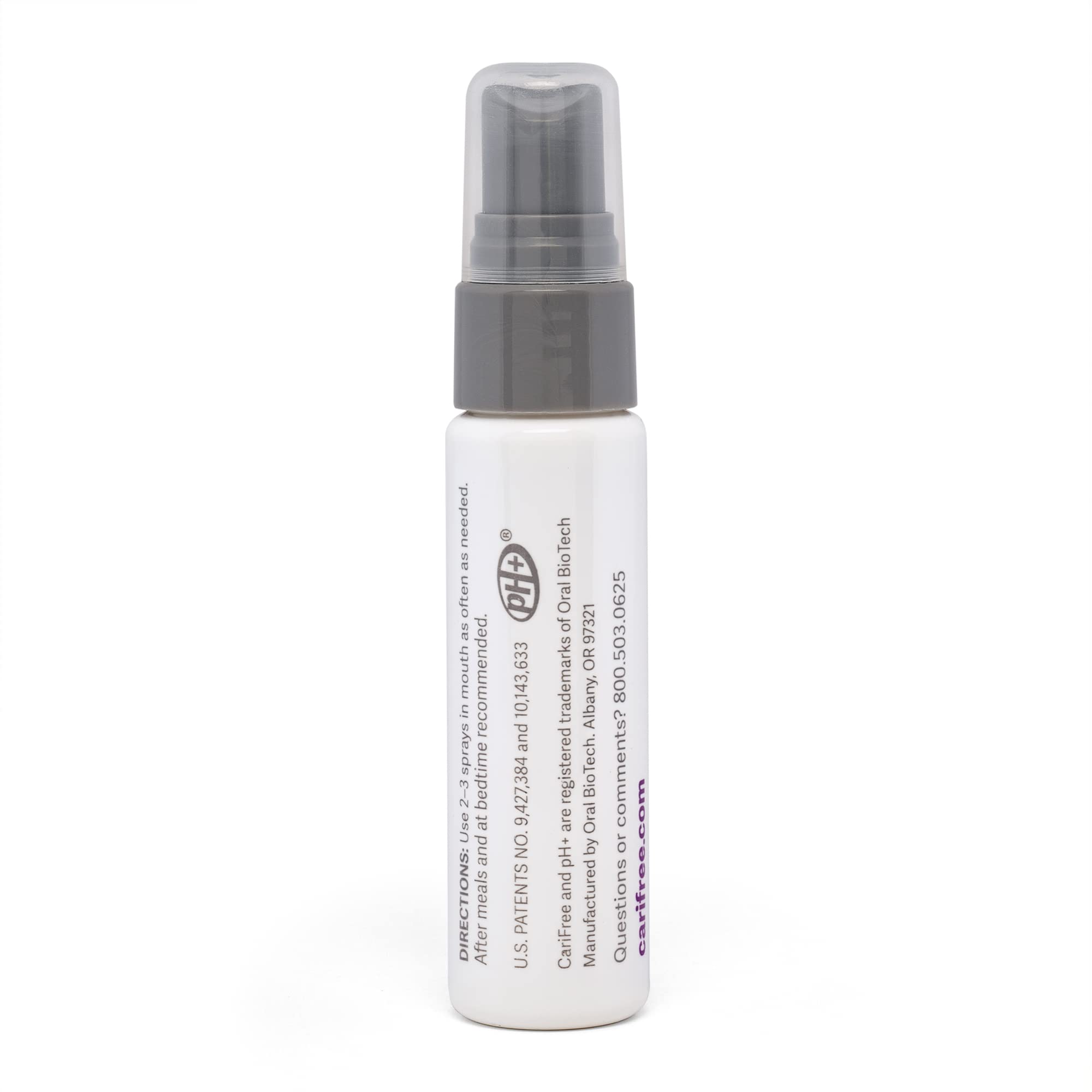 CariFree Oral Spray, Grape Flavored, Xylitol for Moisturization, Neutralizes pH, Fluoride-Free, Freshen Breath, Recommended by Dentists, Made in The U.S.A. 4 Bottles (1 fl. oz. Each)