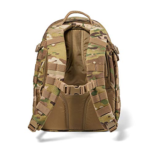 5.11 Tactical Backpack – Rush 24 2.0 – Military Molle Pack, CCW and Laptop Compartment, 37 Liter, Medium, Style 56564, Multicam