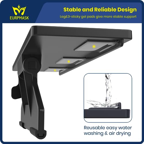 2 Pieces TV Top Shelf - EURPMASK Adjustable Computer Monitor Top Shelf,Stable TV Top Storage Bracket,Clamp-on Computer Screen Shelf for Soundbar,Figure Display,Cable Box,Home Office Decor, 13.4 x 3.3