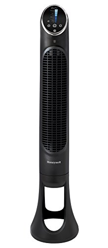Lasko Portable Electric 42" Oscillating Tower Fan with Nighttime Setting, Timer and Remote Control for Indoor, Silverwood T42954 & Honeywell QuietSet Whole Room Tower Fan-Black, HYF290B