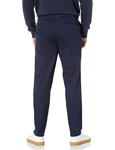 Amazon Essentials Men's Slim-Fit Wrinkle-Resistant Flat-Front Stretch Chino Pant, Navy, 36W x 32L