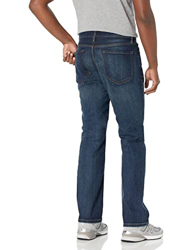 Amazon Essentials Men's Slim-Fit Stretch Bootcut Jean, Dark Wash, 29W x 34L