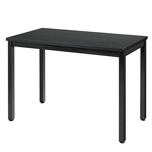 ZHOU2# Home Office Desktop Computer Desk, 55 inch Home Study Writing Table Computer Gaming Table Bedroom Laptop Table, Student Study Workstation Reading Writing Desk PC Laptop Table (Black)