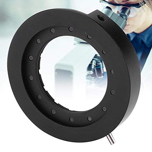 Iris Diaphragm, Microscope Iris Adapter Aperture Adjustable Lens Optical Diaphragm for Microscope (SK25 with Bas)